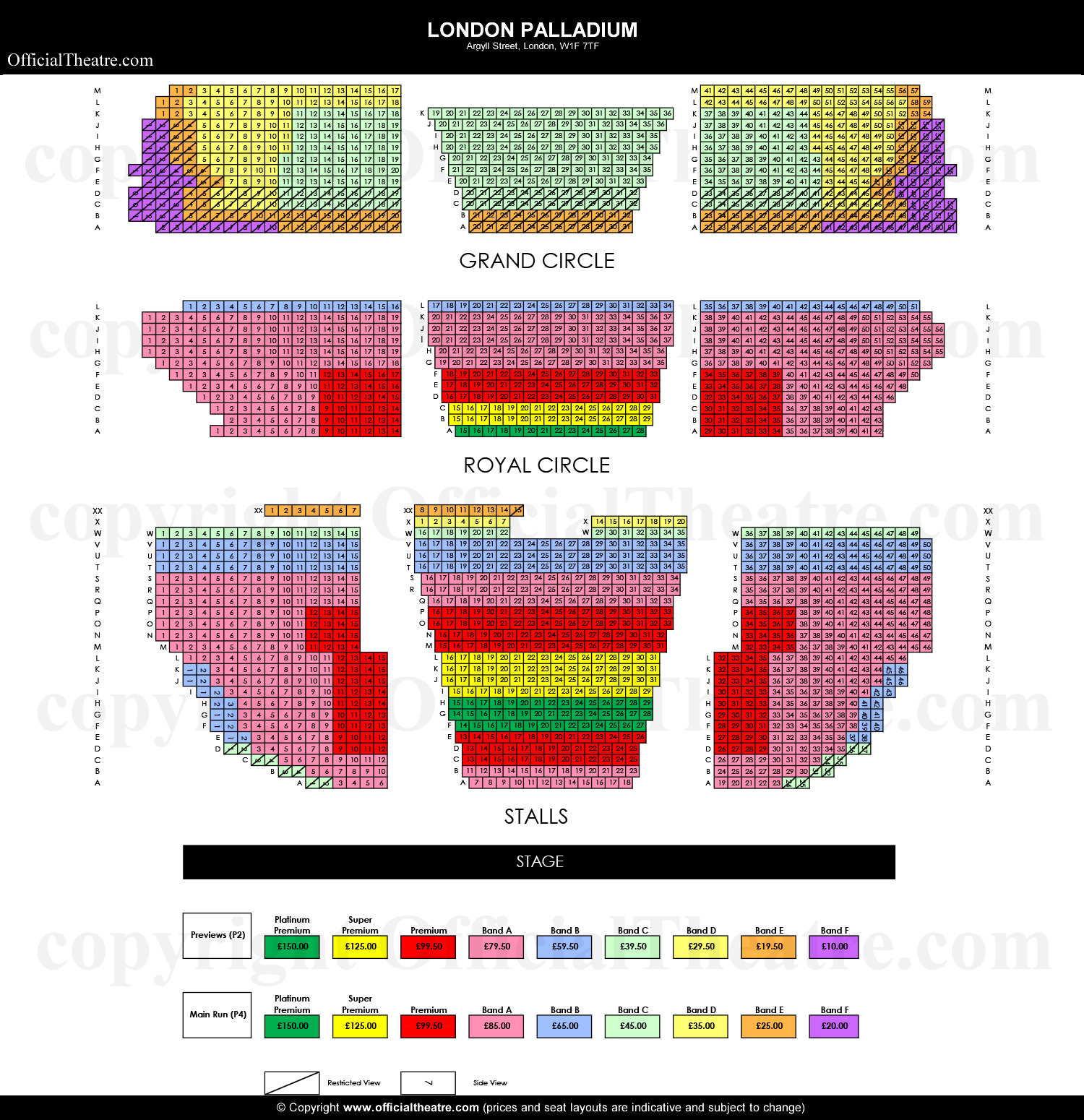 London Palladium Seat Map And Prices For Jesus Christ Superstar London Palladium Seat Map And Prices For Jesus Christ Superstar
